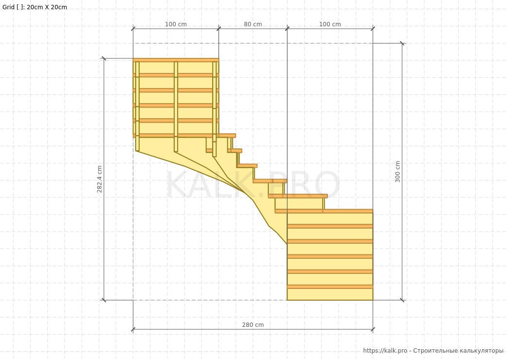 Mono Stringer Stairs Calculator — Create a Project Yourself